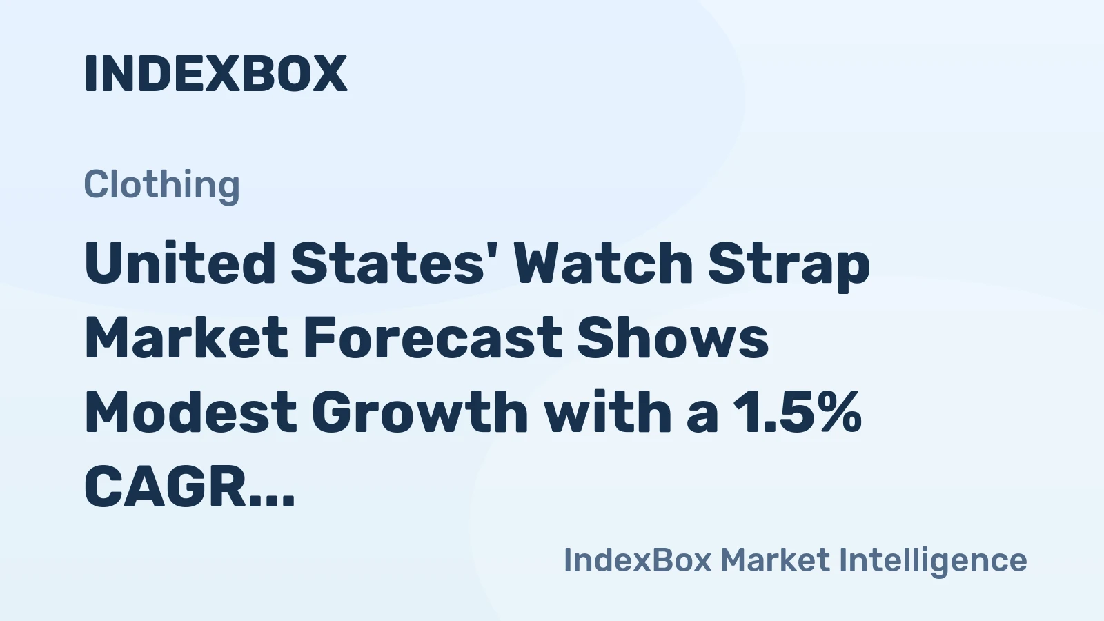 United States' Watch Strap Market Forecast Shows Modest Growth with a 1.5% CAGR Through 2035