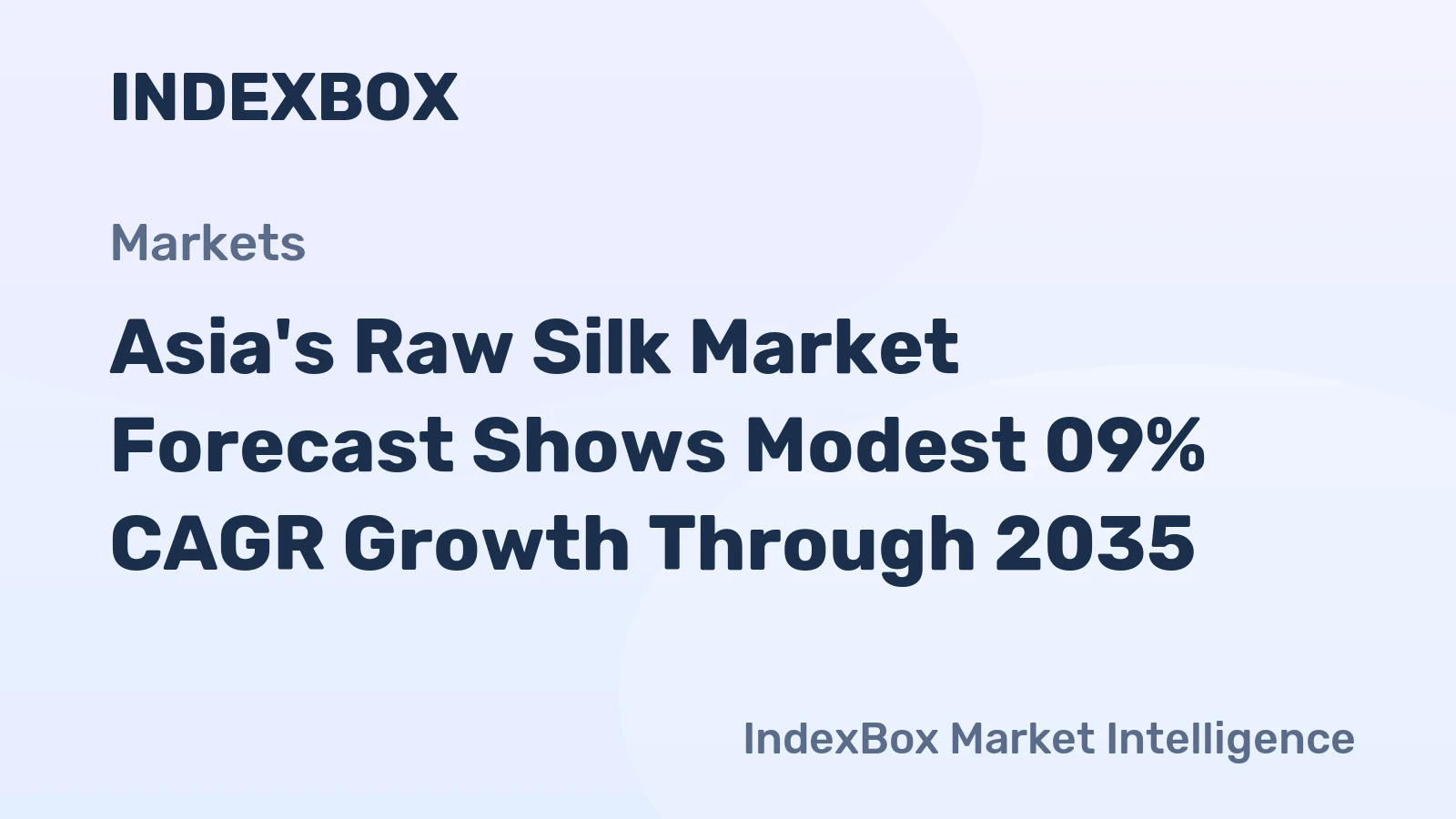 Asia's Raw Silk Market Forecast Shows Modest 09% CAGR Growth Through 2035