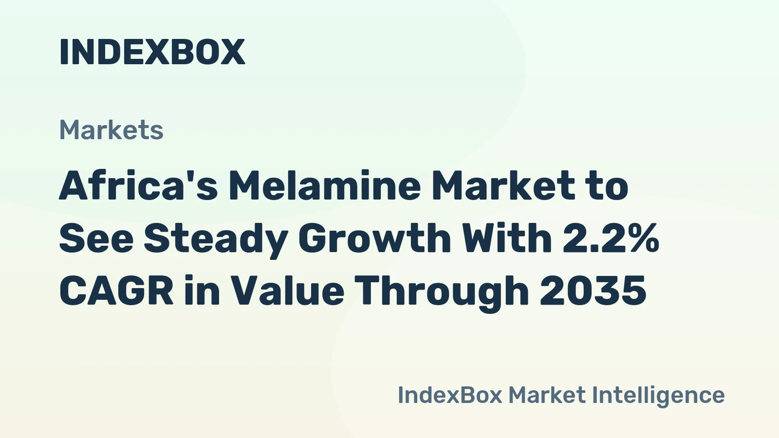 Africa's Melamine Market to See Steady Growth With 2.2% CAGR in Value Through 2035