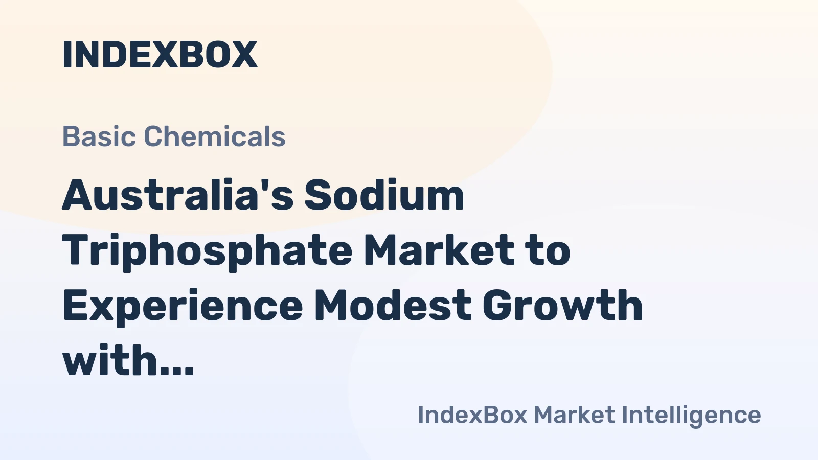 Australia's Sodium Triphosphate Market to Experience Modest Growth with Anticipated CAGR of +0.5% from 2024 to 2035