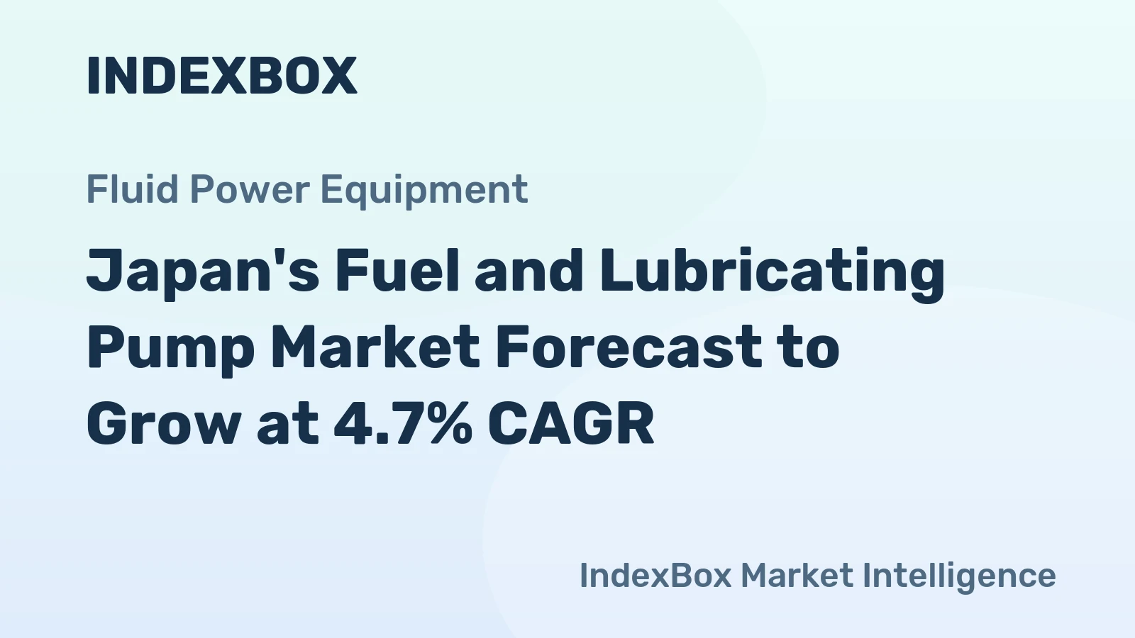 Japan's Fuel and Lubricating Pump Market Forecast to Grow at 4.7% CAGR