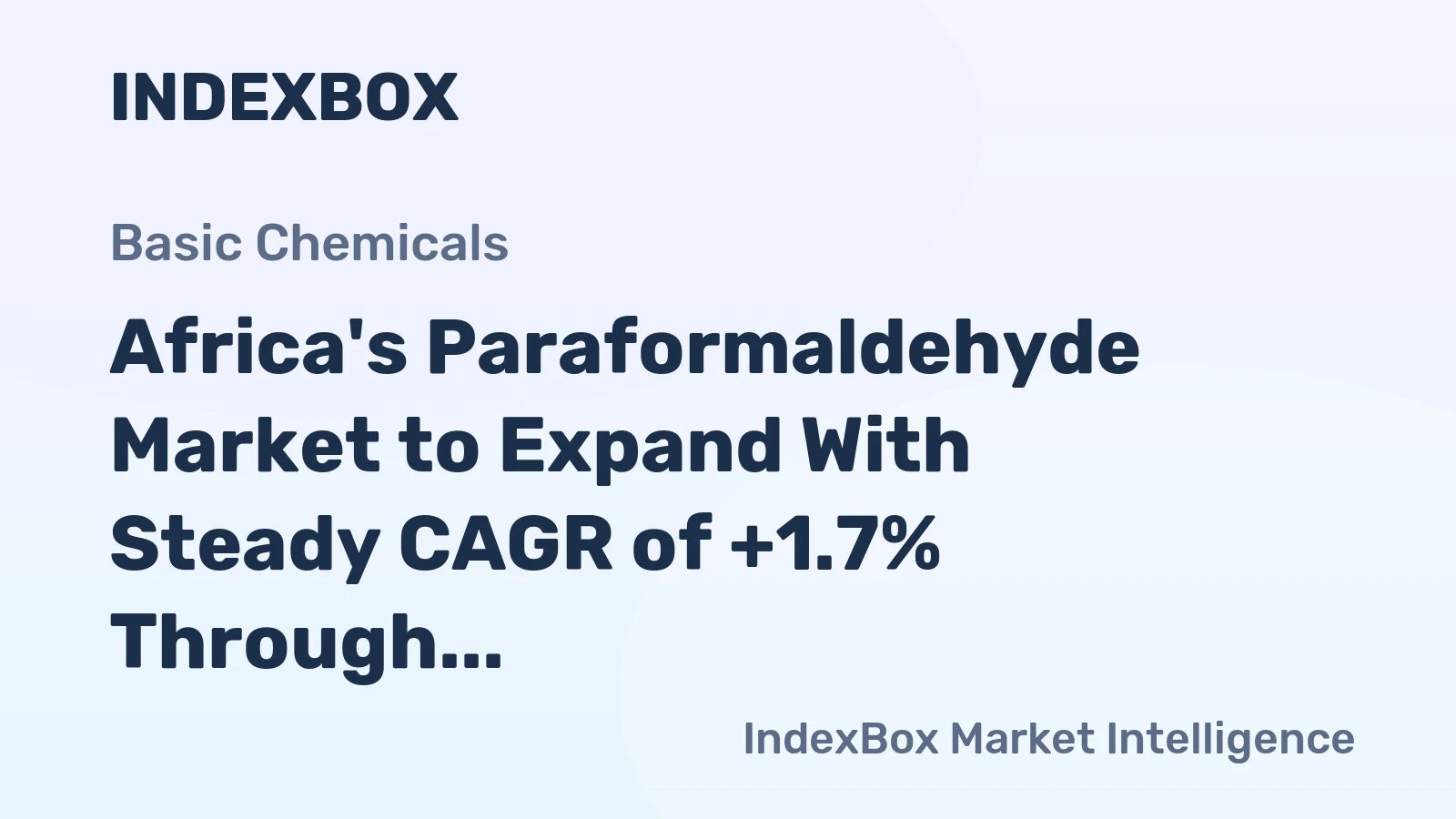 Africa's Paraformaldehyde Market to Expand With Steady CAGR of +1.7% Through 2035