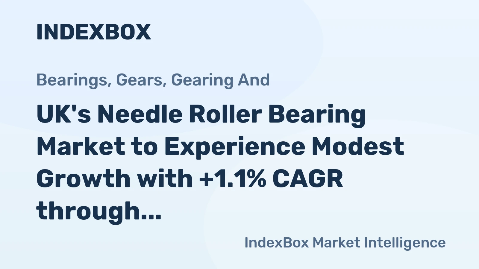 UK's Needle Roller Bearing Market to Experience Modest Growth with +1.1% CAGR through 2035