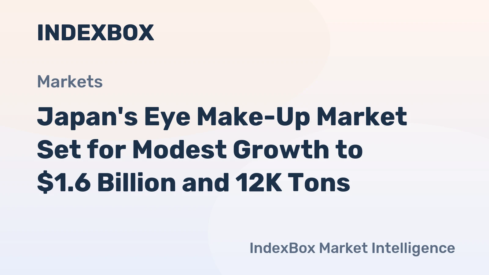 Japan's Eye Make-Up Market Set for Modest Growth to $1.6 Billion and 12K Tons