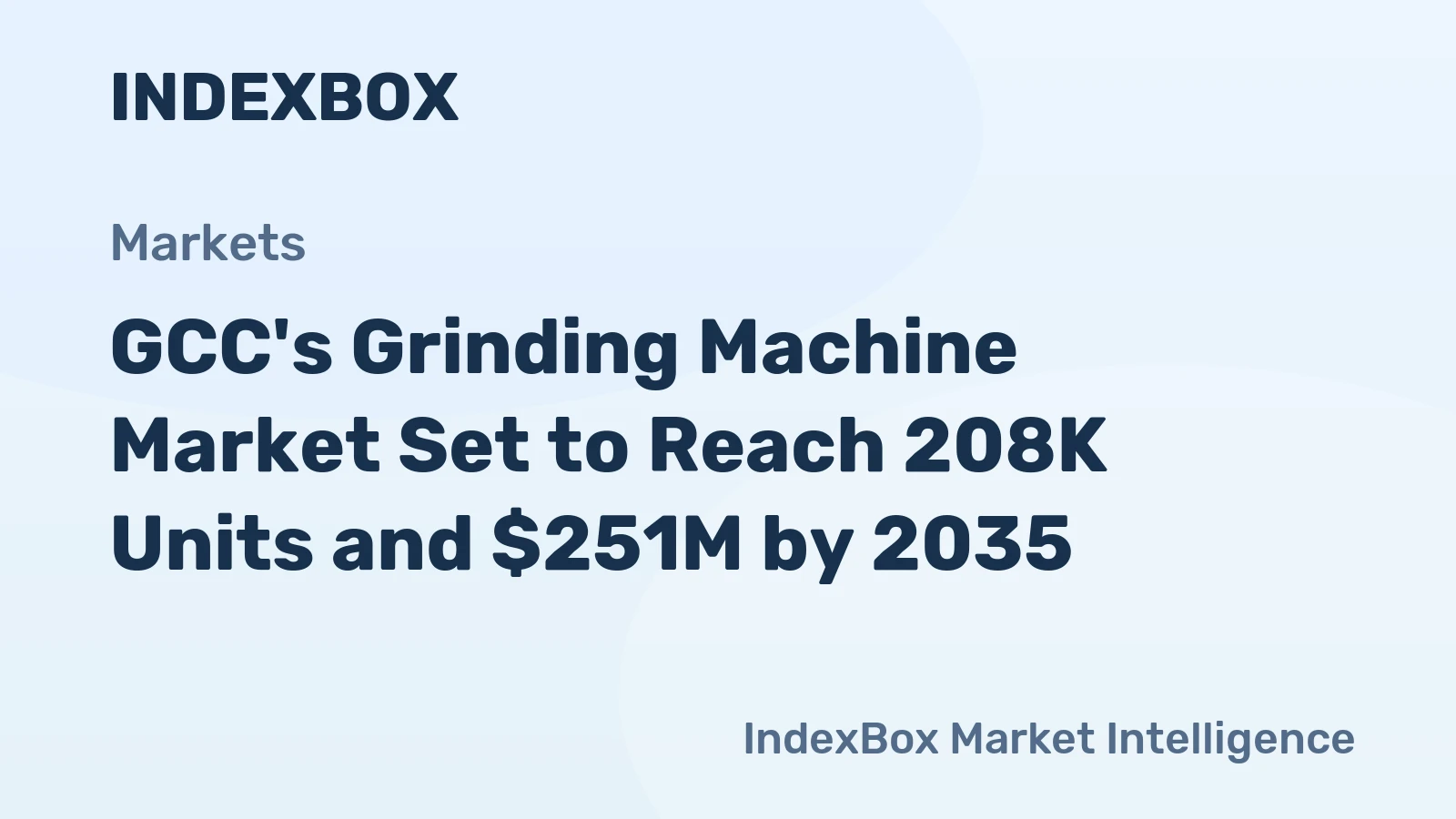 GCC's Grinding Machine Market Set to Reach 208K Units and $251M by 2035