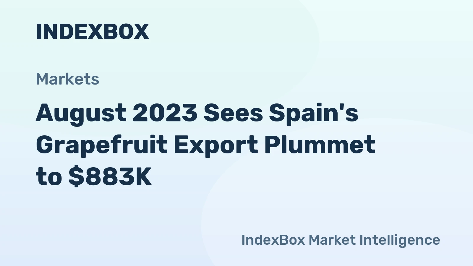 August 2023 Sees Spain's Grapefruit Export Plummet to $883K