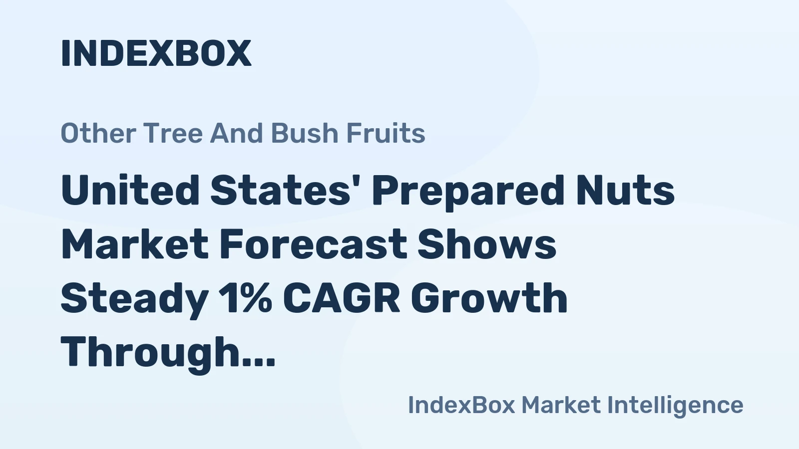 United States' Prepared Nuts Market Forecast Shows Steady 1% CAGR Growth Through 2035