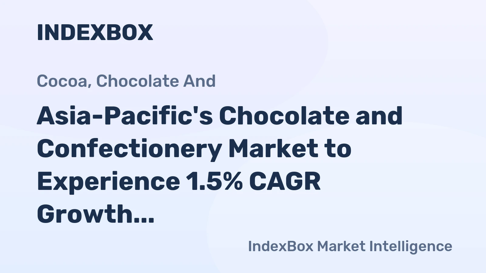Asia-Pacific's Chocolate and Confectionery Market to Experience 1.5% CAGR Growth, Reaching 29M Tons by 2035