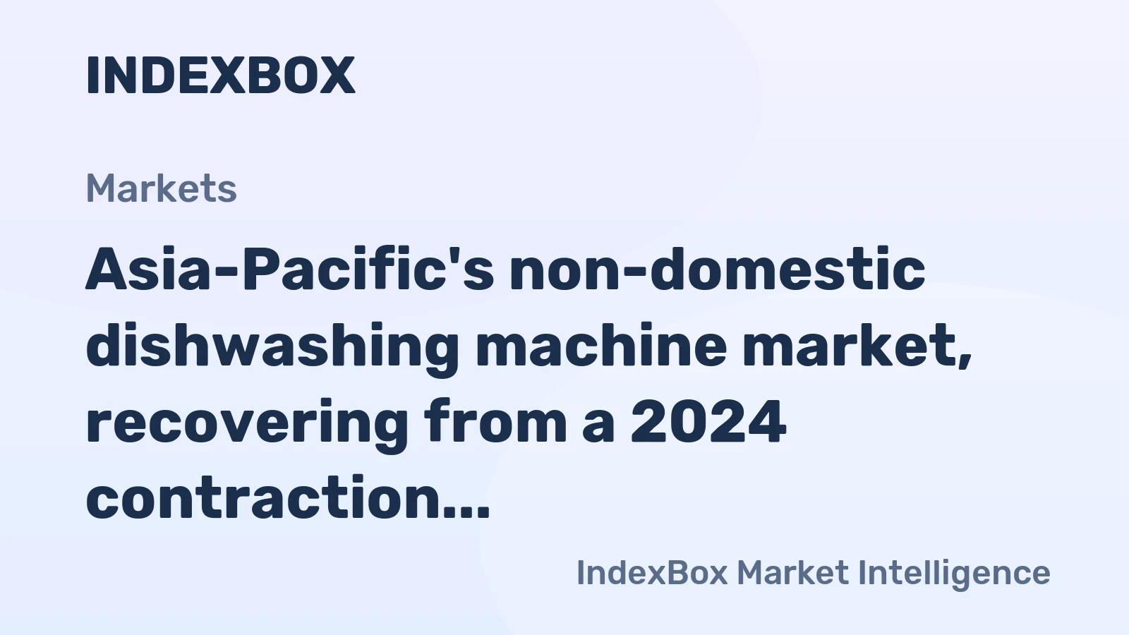 Asia-Pacific's non-domestic dishwashing machine market, recovering from a 2024 contraction to 1.6M units and $1.2B, is forecast to grow to 1.9M units valued at $1.4B by 2035.