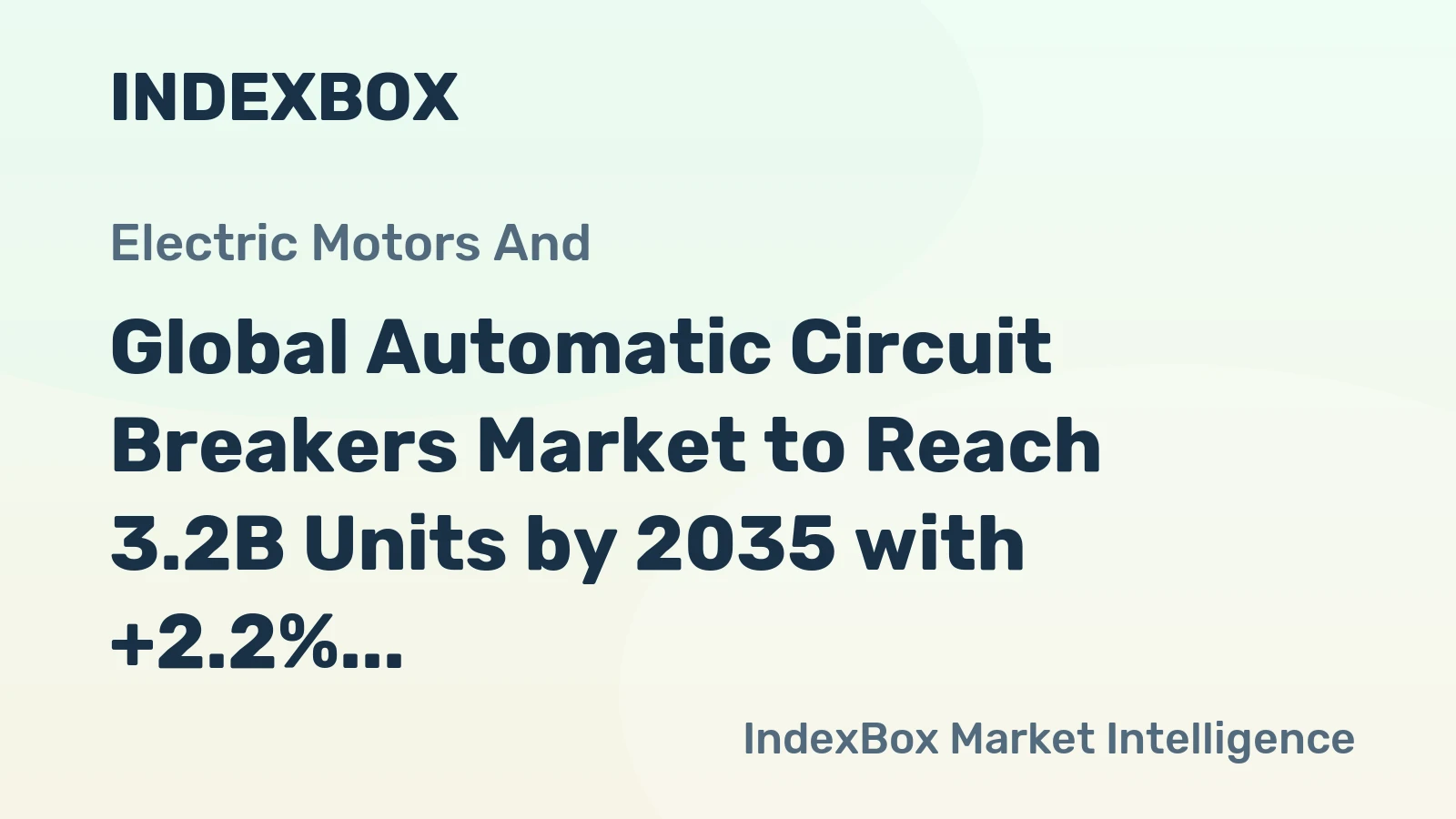 Global Automatic Circuit Breakers Market to Reach 3.2B Units by 2035 with +2.2% CAGR Growth
