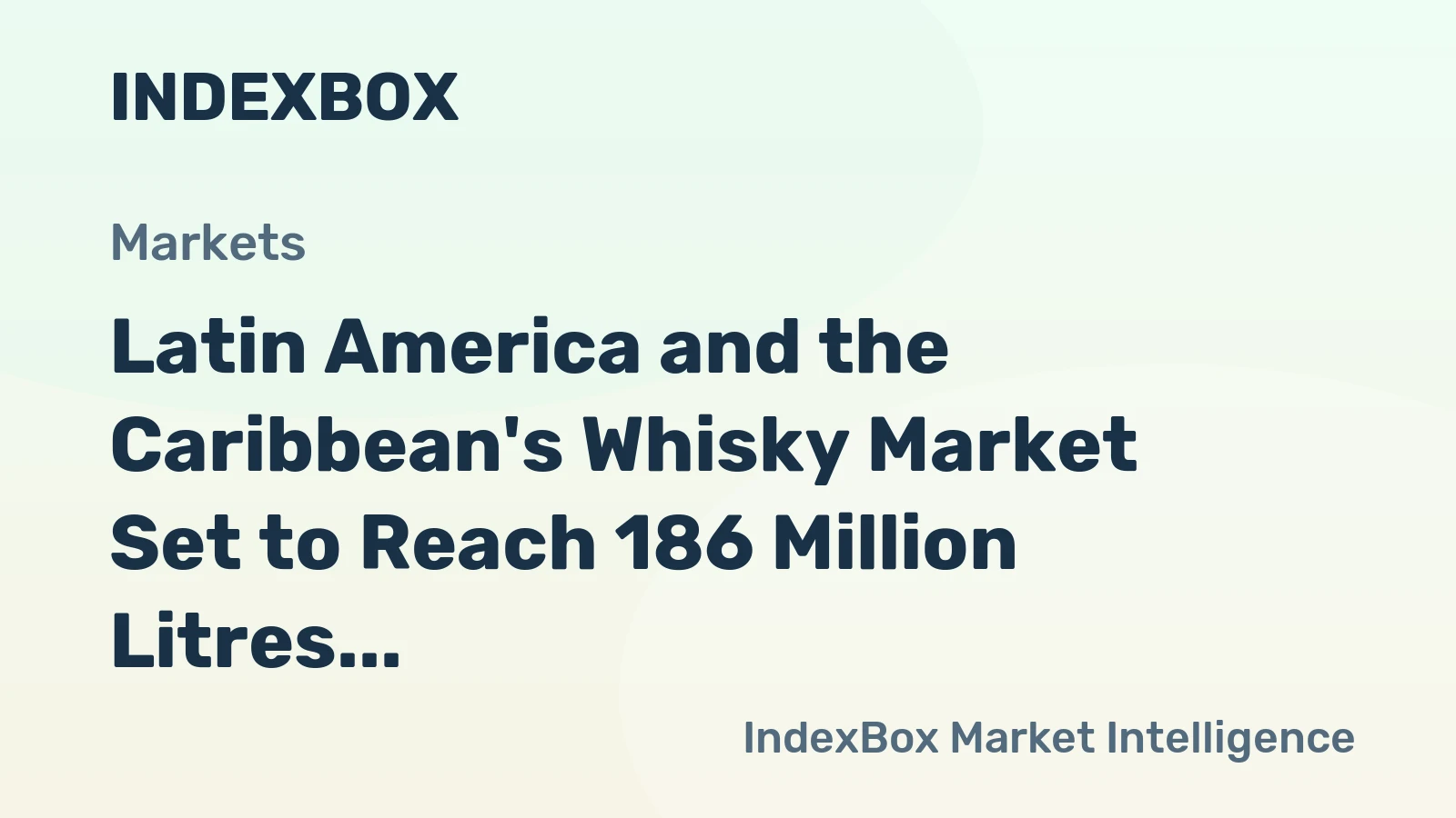 Latin America and the Caribbean's Whisky Market Set to Reach 186 Million Litres and $1.4 Billion in Value