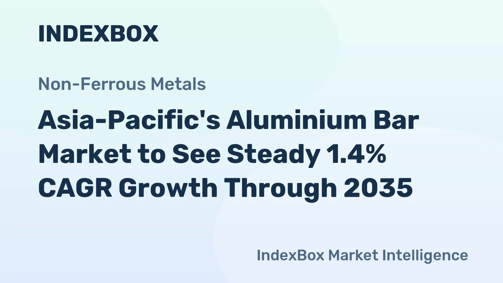 Asia-Pacific's Aluminium Bar Market to See Steady 1.4% CAGR Growth Through 2035