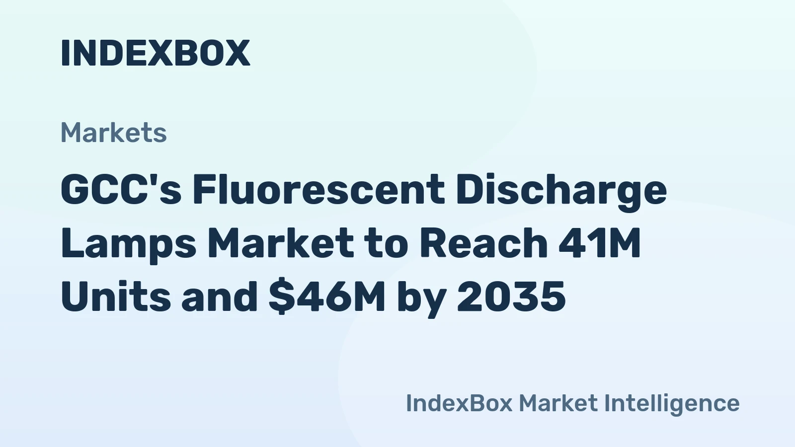 GCC's Fluorescent Discharge Lamps Market to Reach 41M Units and $46M by 2035