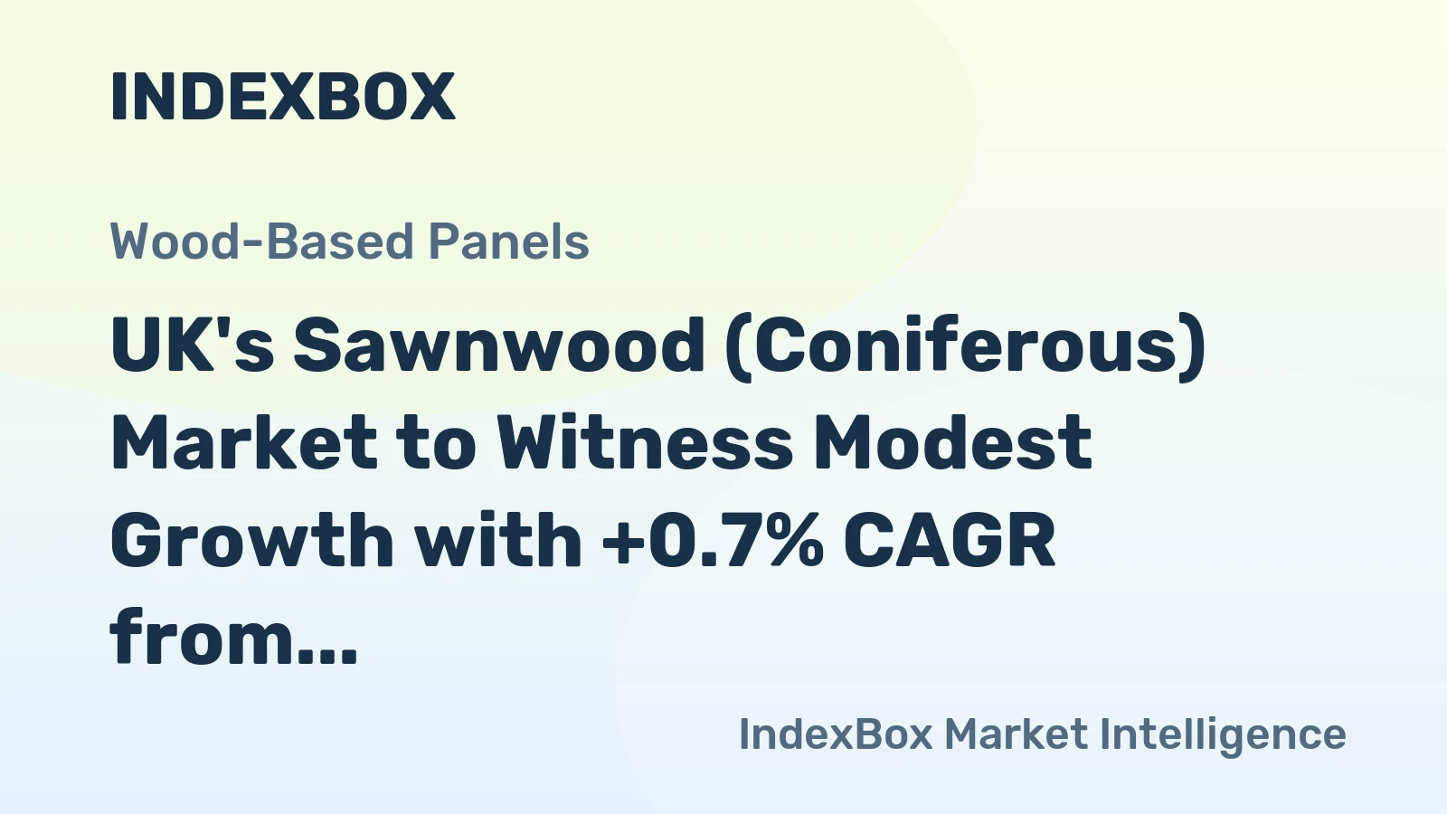 UK's Sawnwood (Coniferous) Market to Witness Modest Growth with +0.7% CAGR from 2024-2035, Reaching $3.2B by End of Period