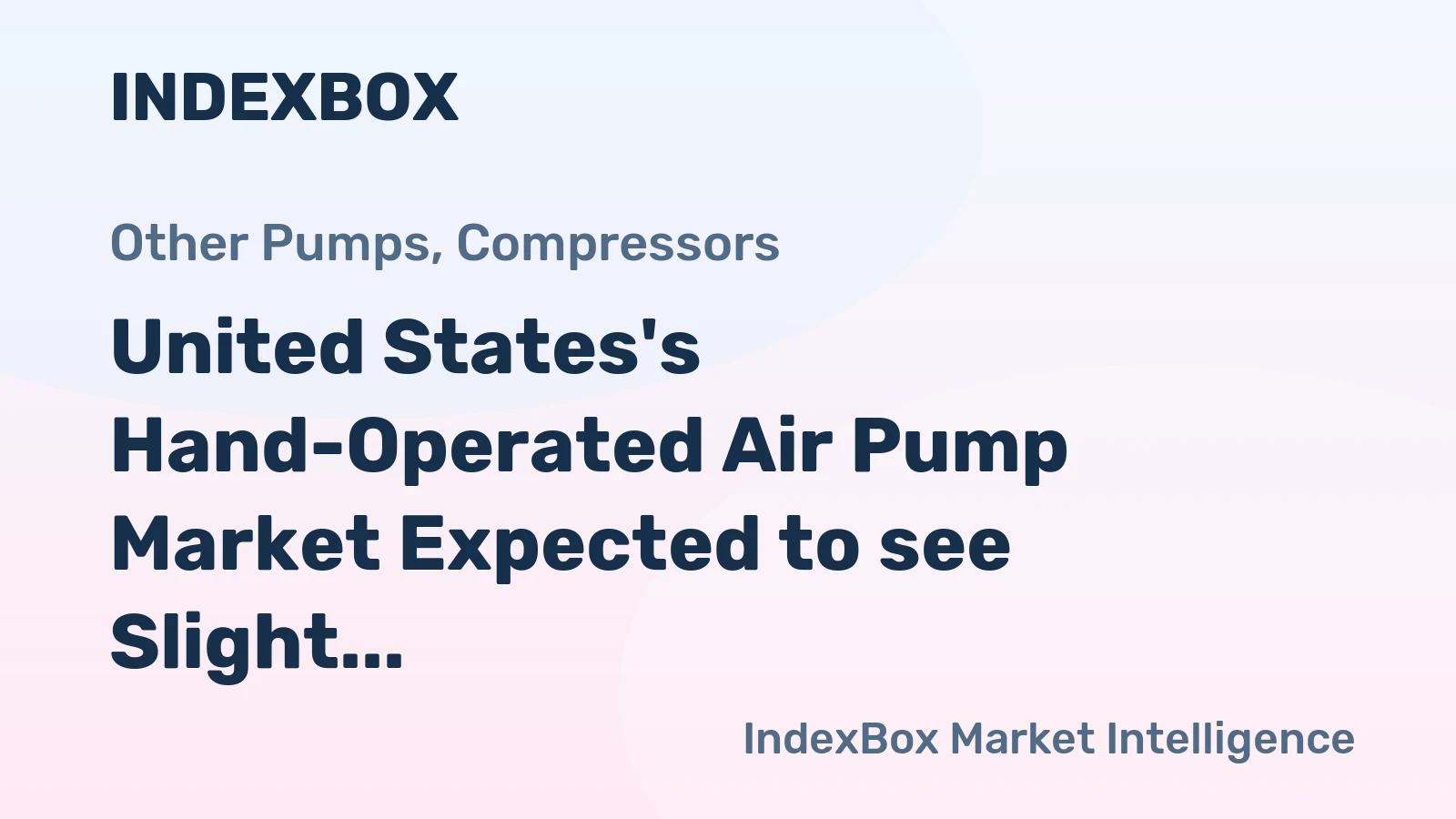 United States's Hand-Operated Air Pump Market Expected to see Slight Growth with CAGR of +0.2%