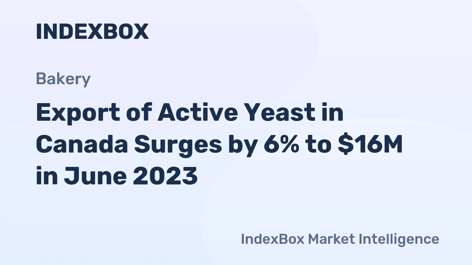Export of Active Yeast in Canada Surges by 6% to $16M in June 2023