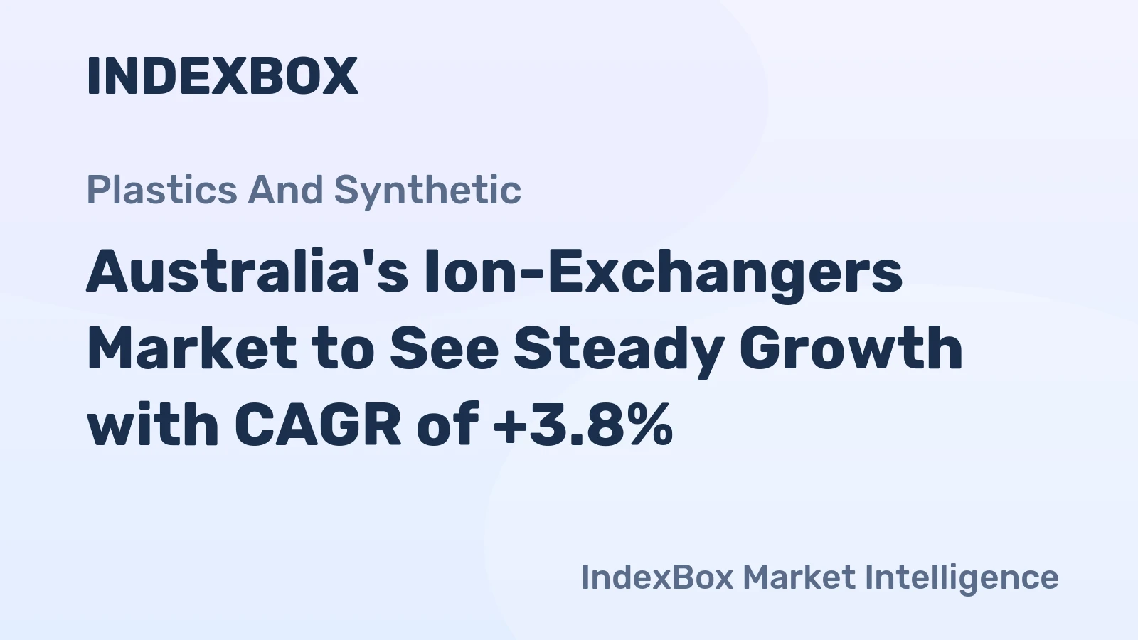Australia's Ion-Exchangers Market to See Steady Growth with CAGR of +3.8%
