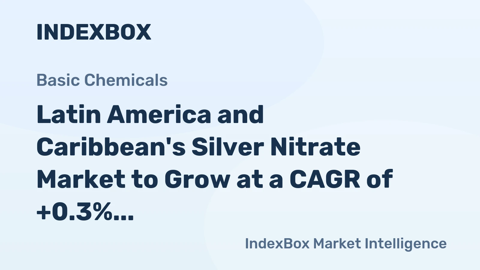 Latin America and Caribbean's Silver Nitrate Market to Grow at a CAGR of +0.3% Due to Increasing Demand