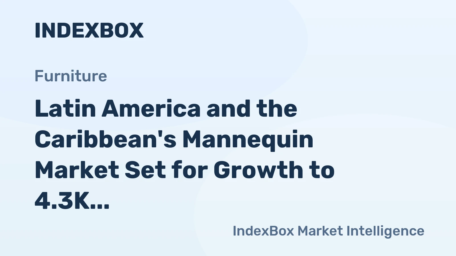 Latin America and the Caribbean's Mannequin Market Set for Growth to 4.3K Tons and $479M