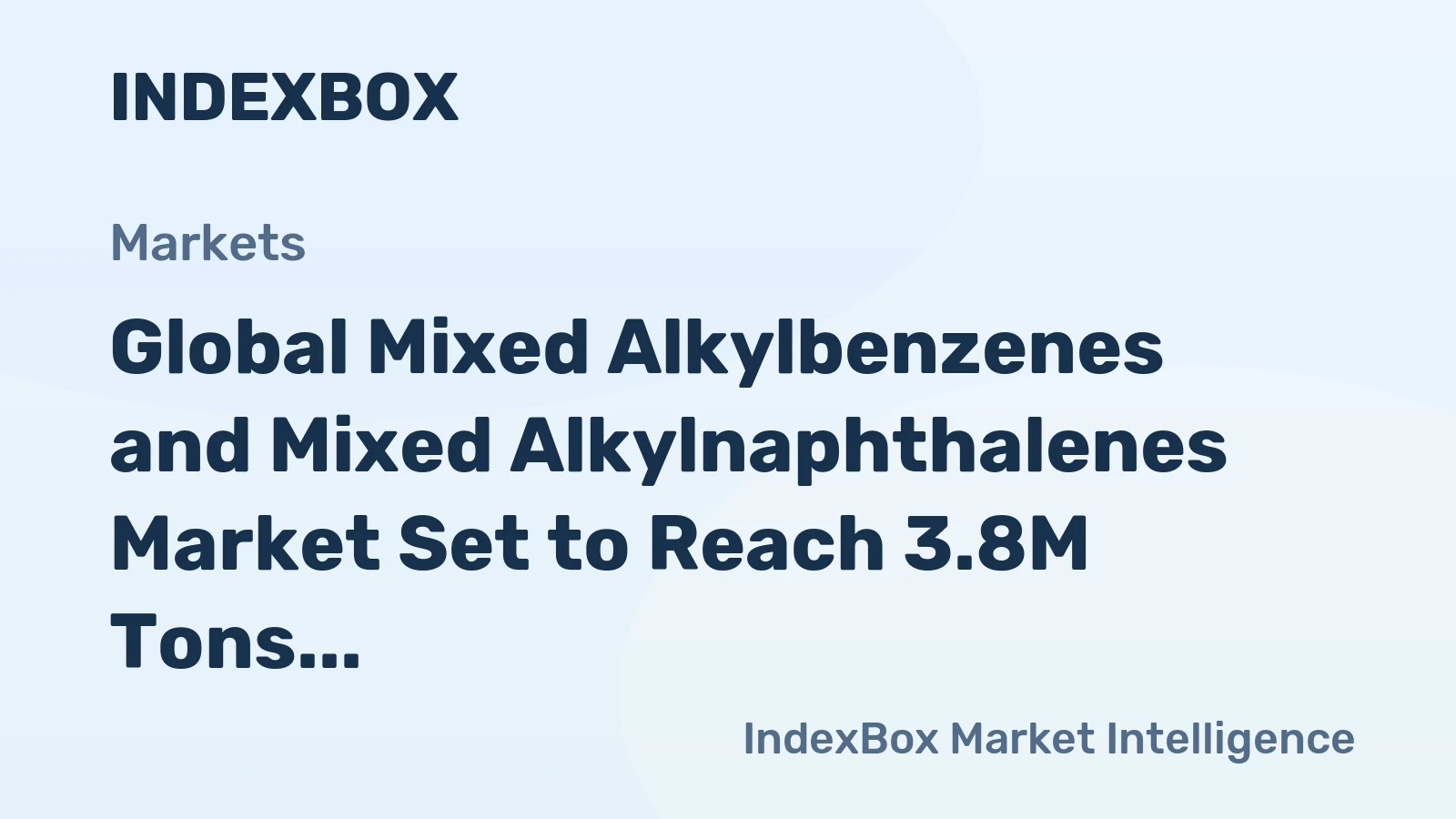 Global Mixed Alkylbenzenes and Mixed Alkylnaphthalenes Market Set to Reach 3.8M Tons by 2035, Valued at $7.7B