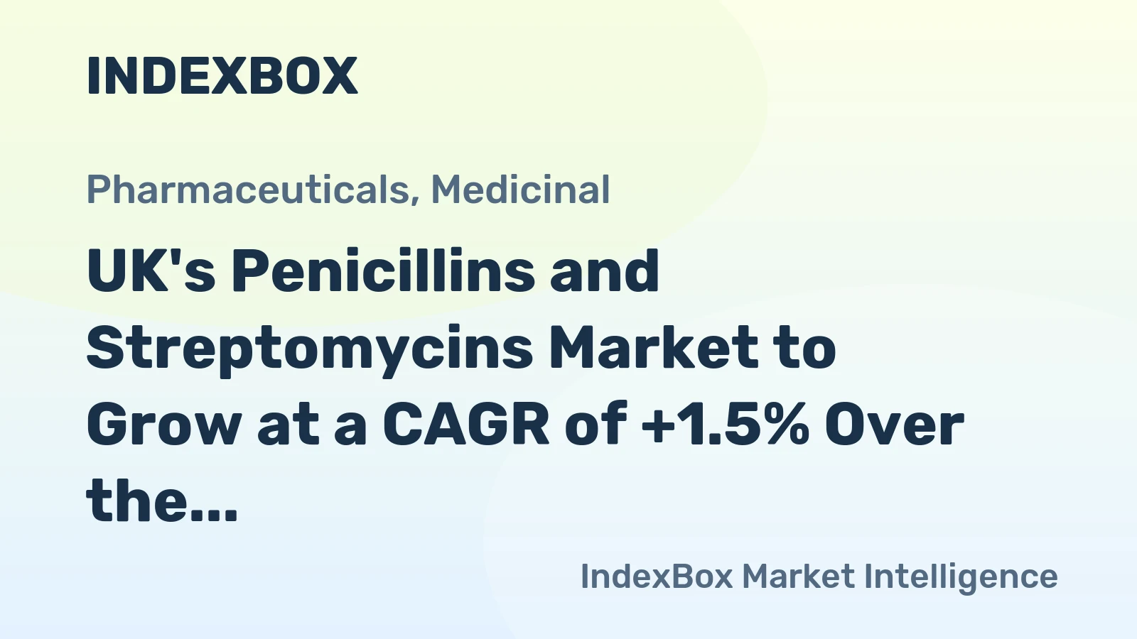 UK's Penicillins and Streptomycins Market to Grow at a CAGR of +1.5% Over the Next Decade