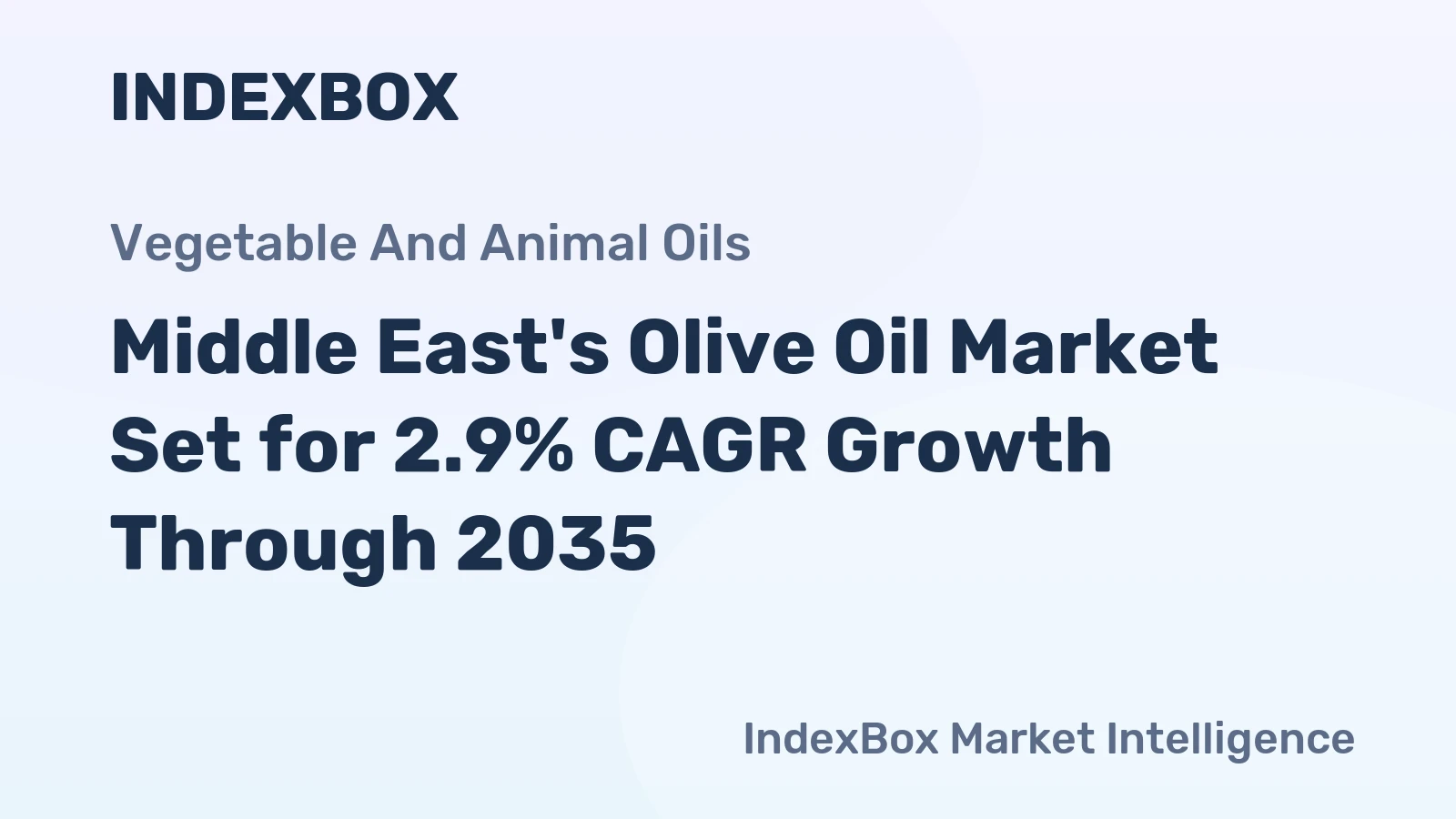 Middle East's Olive Oil Market Set for 2.9% CAGR Growth Through 2035