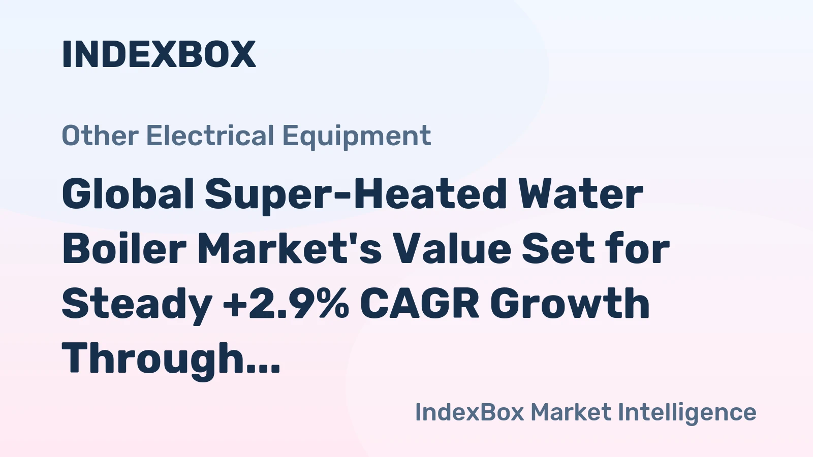 Global Super-Heated Water Boiler Market's Value Set for Steady +2.9% CAGR Growth Through 2035