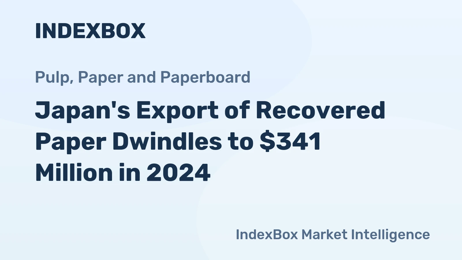 Japan's Export of Recovered Paper Dwindles to $341 Million in 2024