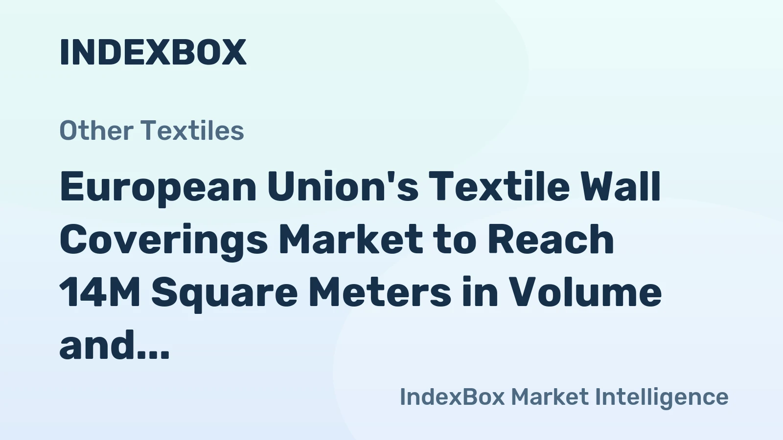 European Union's Textile Wall Coverings Market to Reach 14M Square Meters in Volume and $256M in Value by 2035