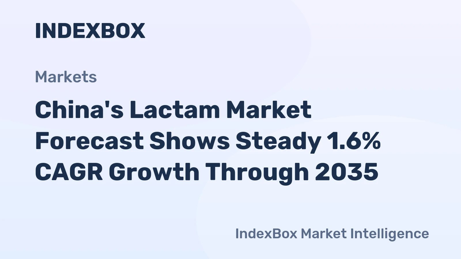 China's Lactam Market Forecast Shows Steady 1.6% CAGR Growth Through 2035