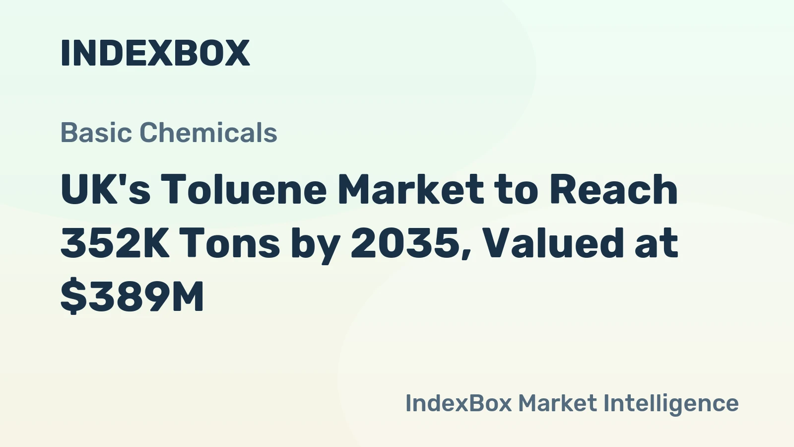 UK's Toluene Market to Reach 352K Tons by 2035, Valued at $389M