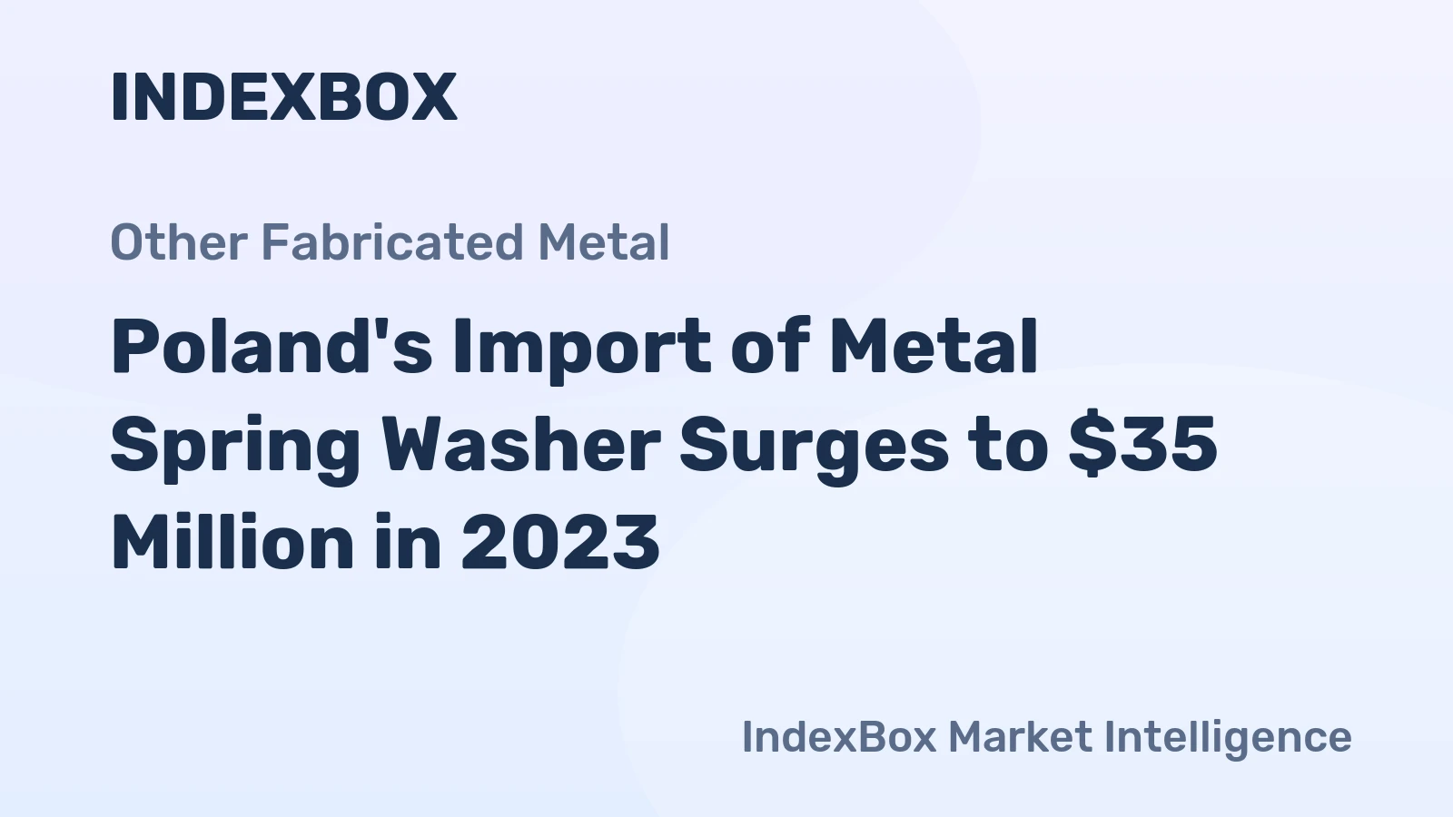 Poland's Import of Metal Spring Washer Surges to $35 Million in 2023