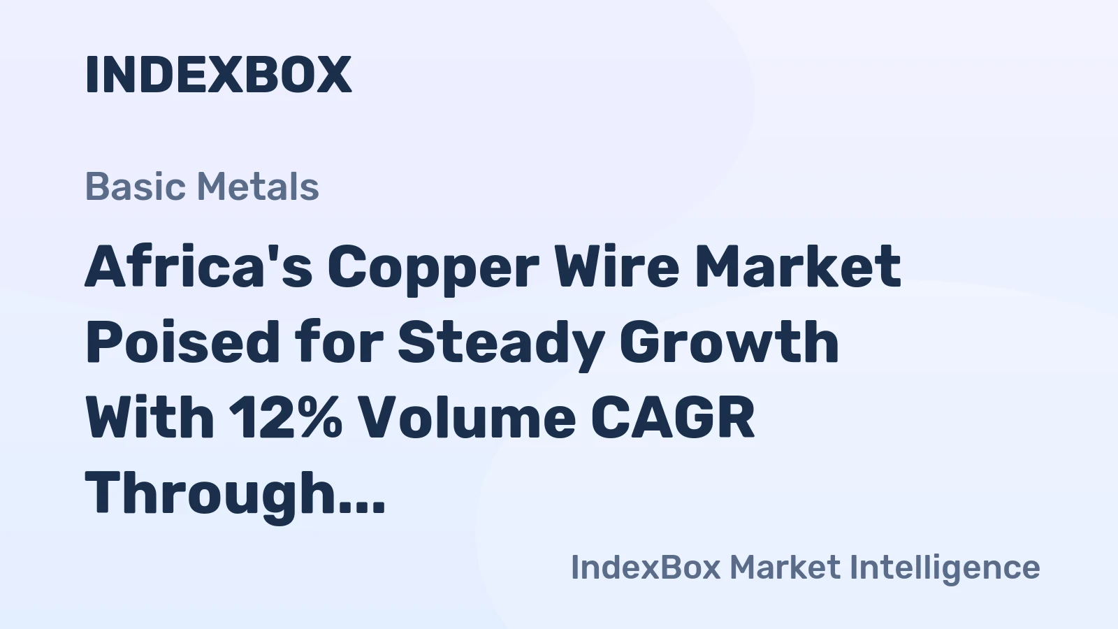 Africa's Copper Wire Market Poised for Steady Growth With 12% Volume CAGR Through 2035