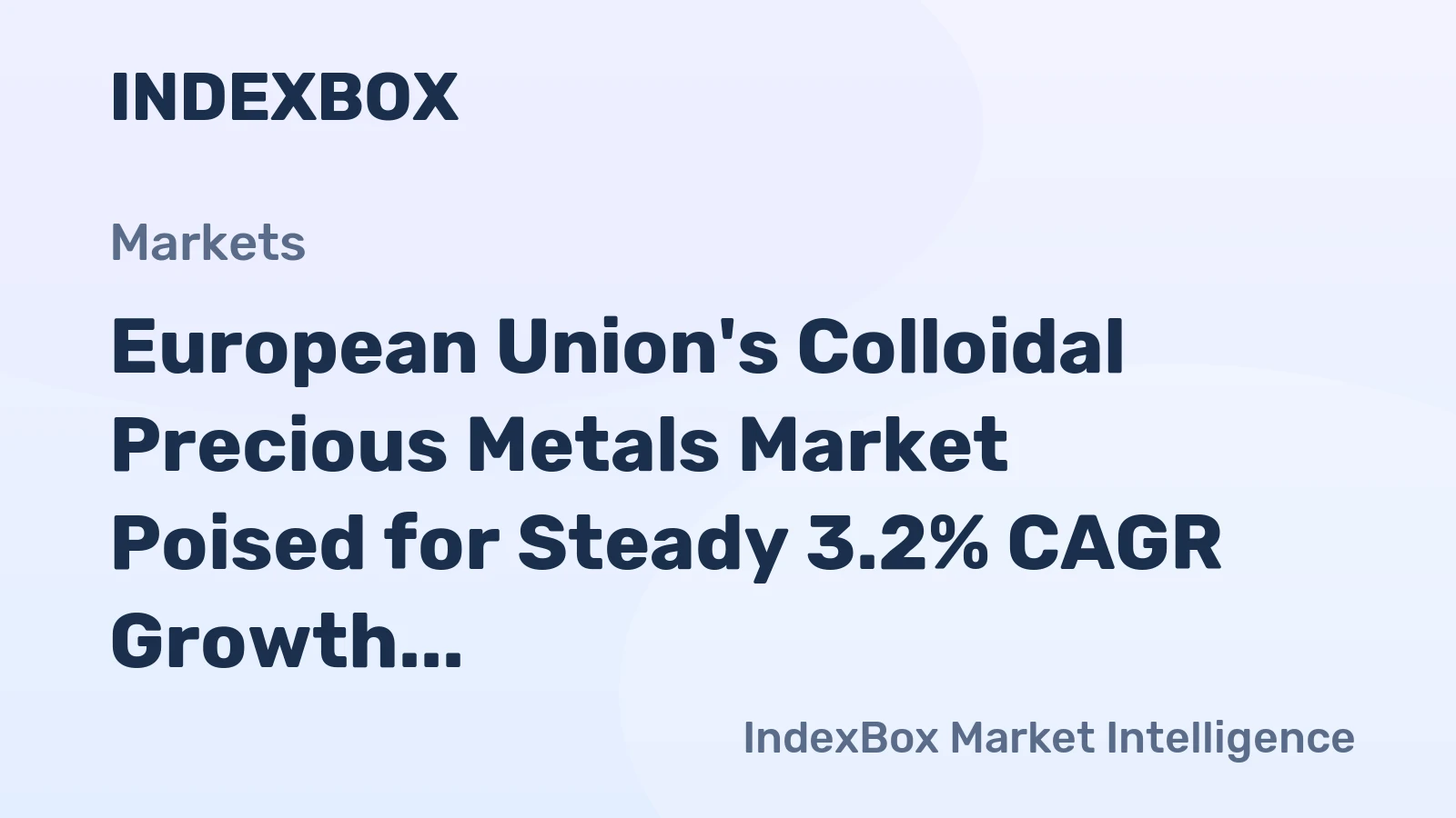 European Union's Colloidal Precious Metals Market Poised for Steady 3.2% CAGR Growth