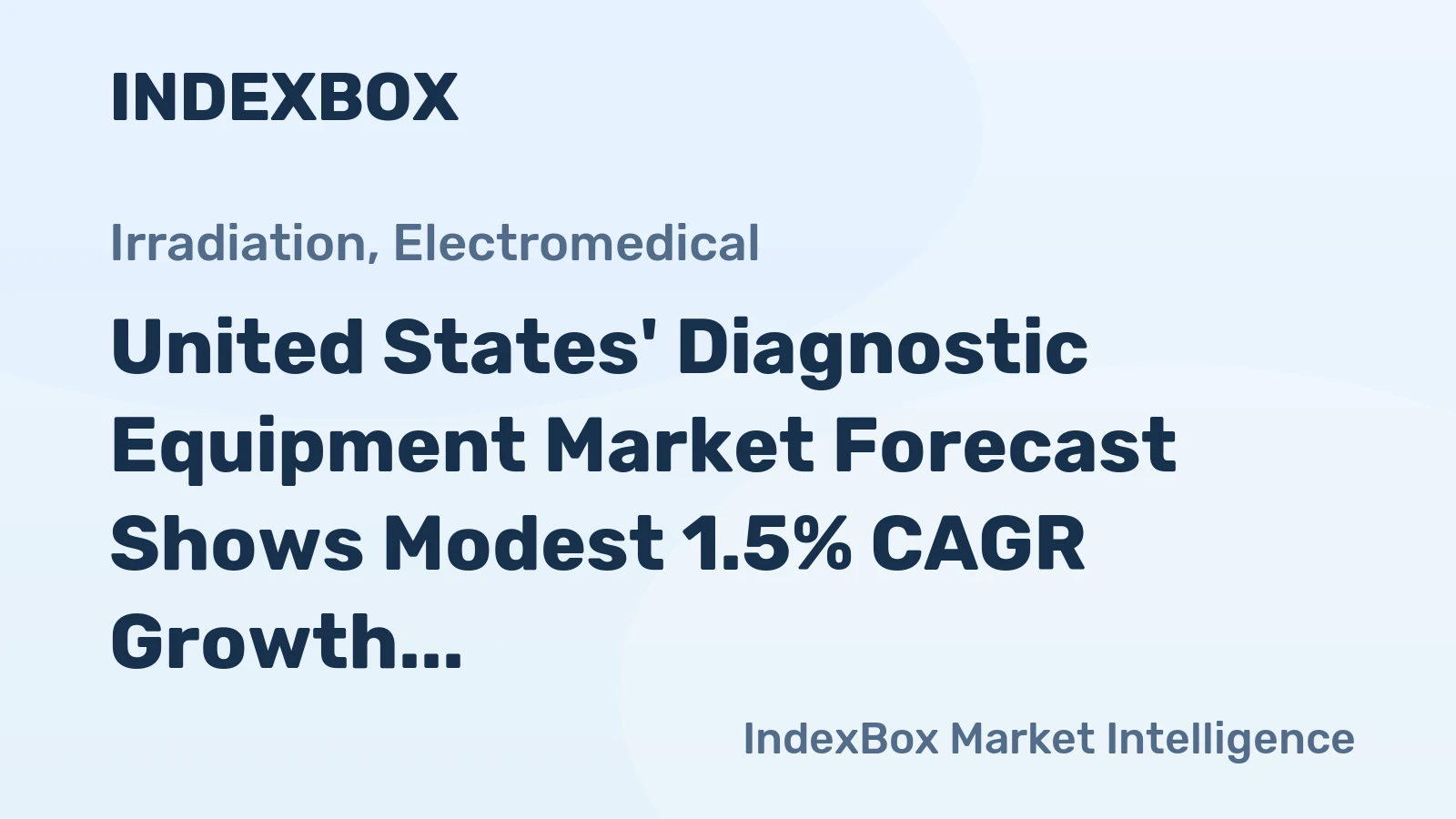 United States' Diagnostic Equipment Market Forecast Shows Modest 1.5% CAGR Growth Through 2035