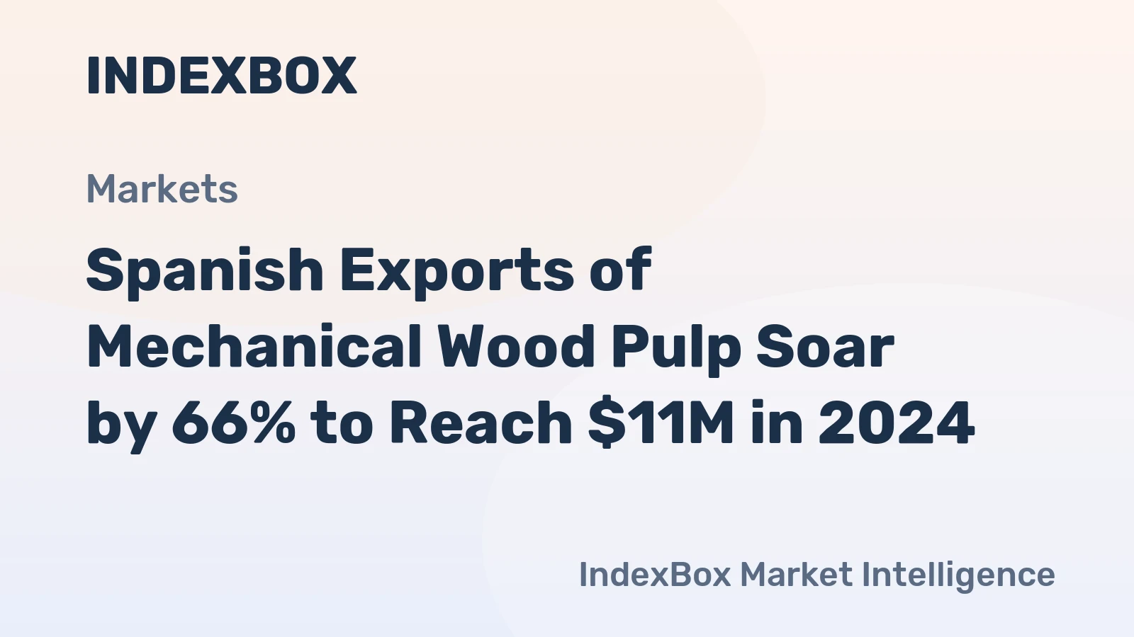 Spanish Exports of Mechanical Wood Pulp Soar by 66% to Reach $11M in 2024