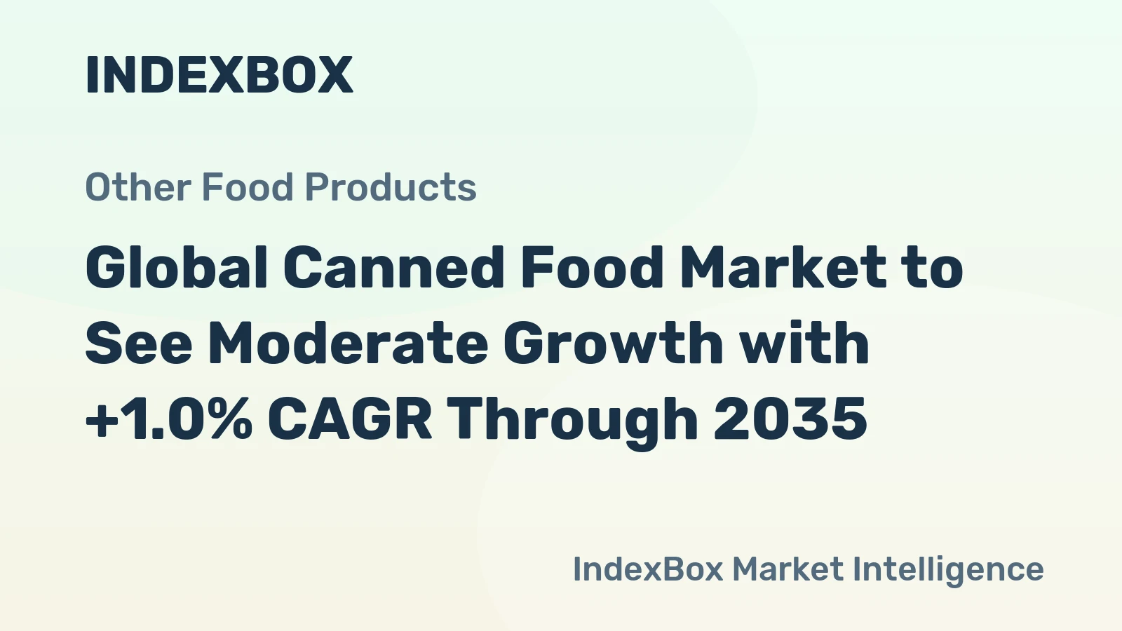 Global Canned Food Market to See Moderate Growth with +1.0% CAGR Through 2035