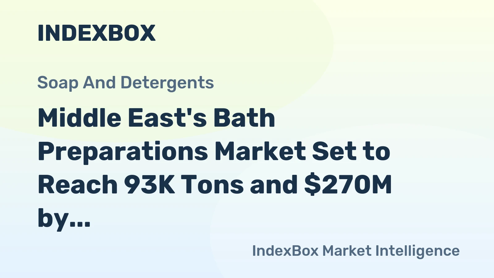 Middle East's Bath Preparations Market Set to Reach 93K Tons and $270M by 2035