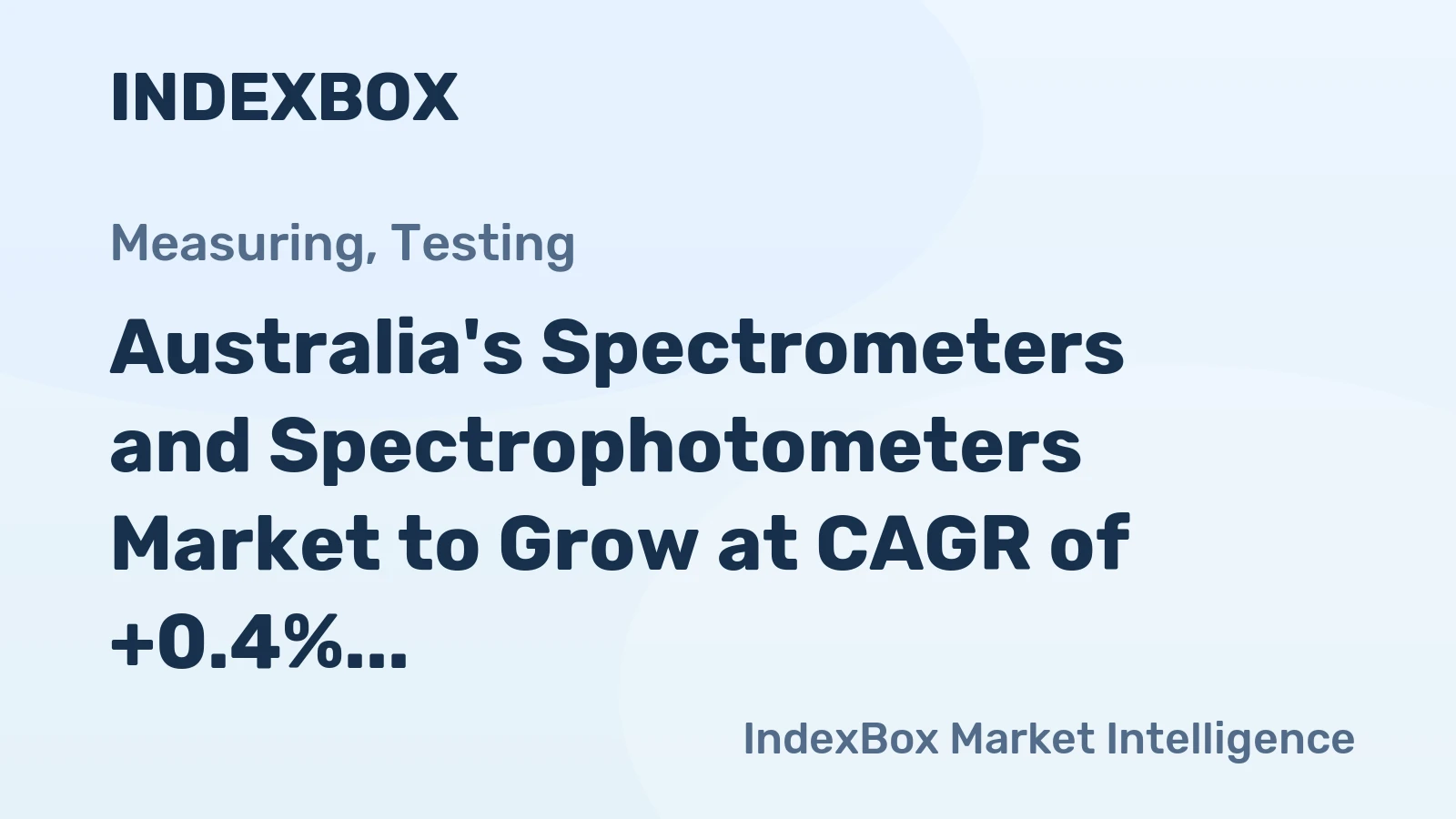 Australia's Spectrometers and Spectrophotometers Market to Grow at CAGR of +0.4% in Volume and +1.5% in Value from 2024 to 2035, Reaching $120M by 2035