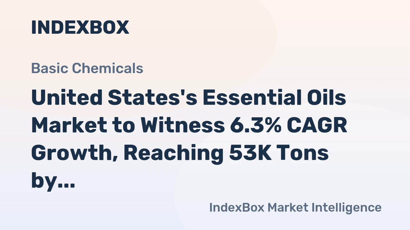 United States's Essential Oils Market to Witness 6.3% CAGR Growth, Reaching 53K Tons by 2035