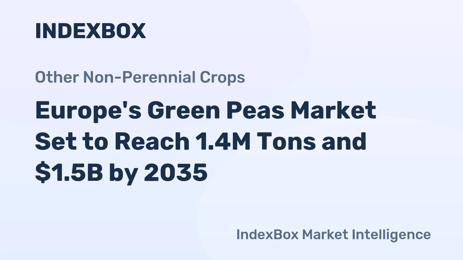 Europe's Green Peas Market Set to Reach 1.4M Tons and $1.5B by 2035