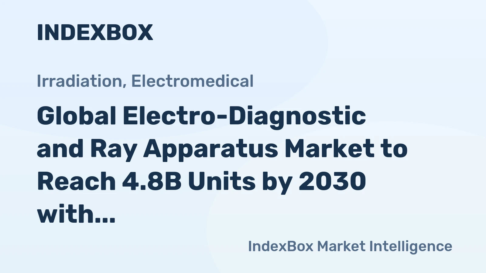 Global Electro-Diagnostic and Ray Apparatus Market to Reach 4.8B Units by 2030 with a CAGR of +4.4%