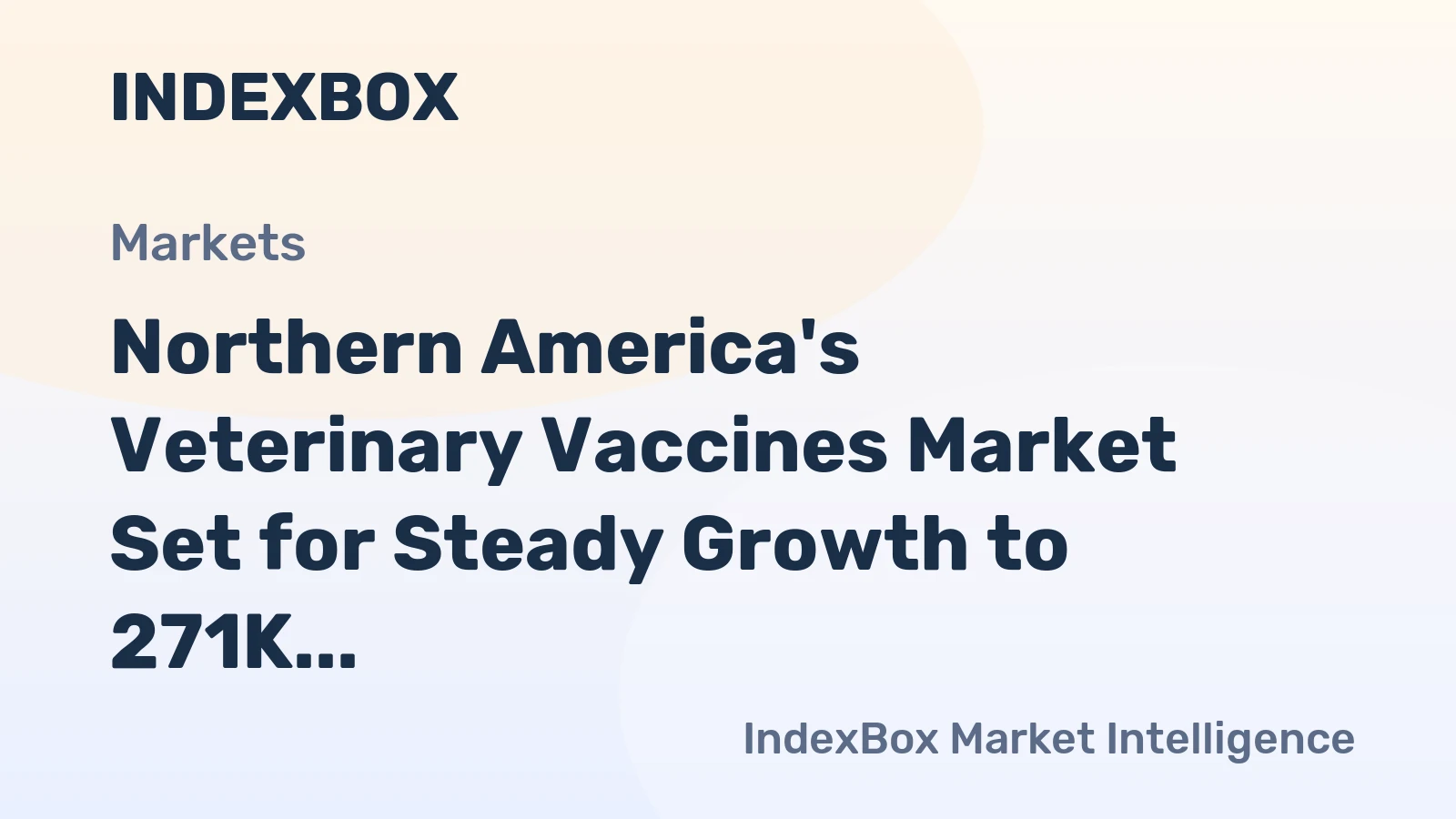 Northern America's Veterinary Vaccines Market Set for Steady Growth to 271K Tons and $28.4B