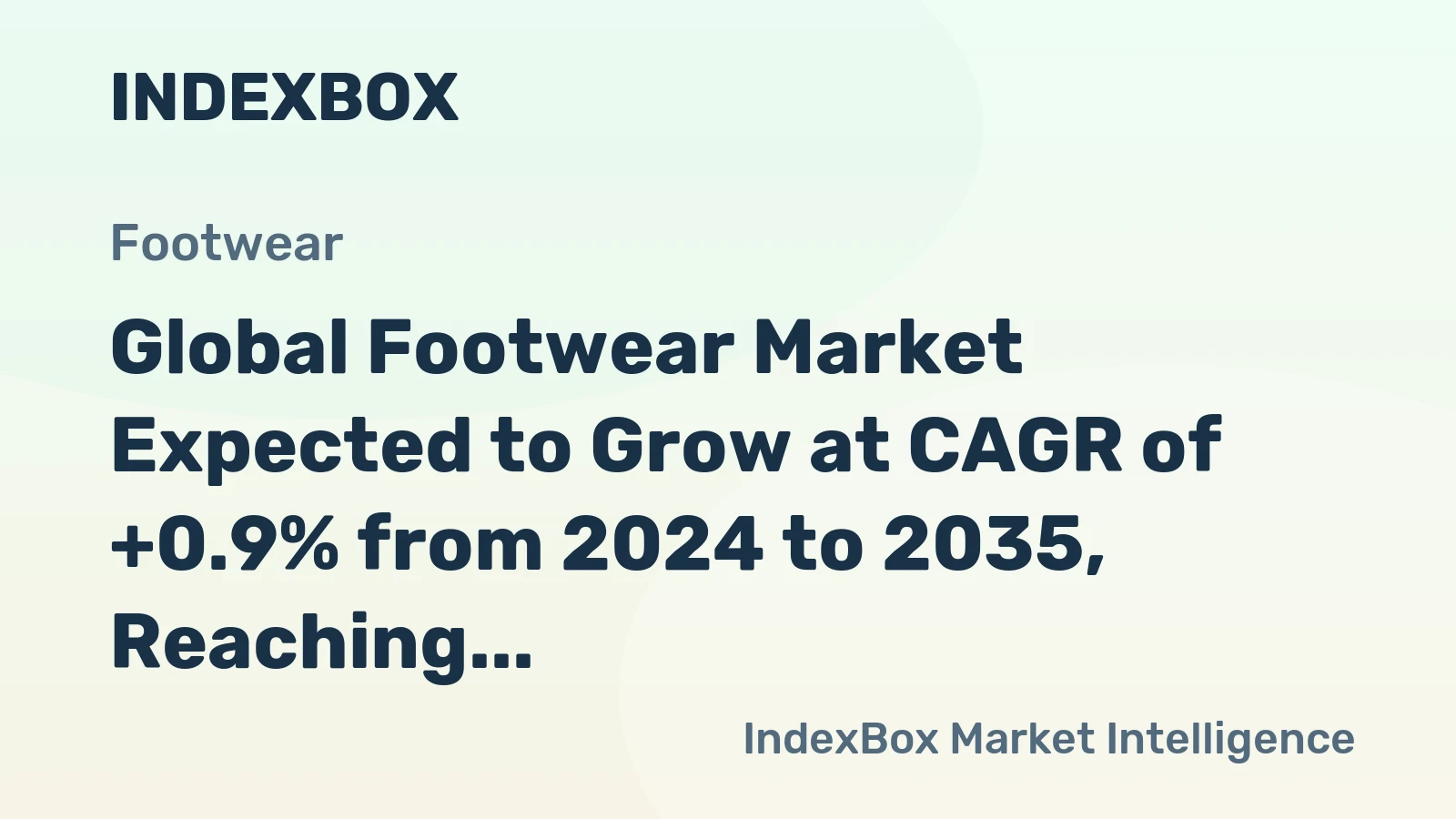 Global Footwear Market Expected to Grow at CAGR of +0.9% from 2024 to 2035, Reaching $201.3B by End of Forecast Period