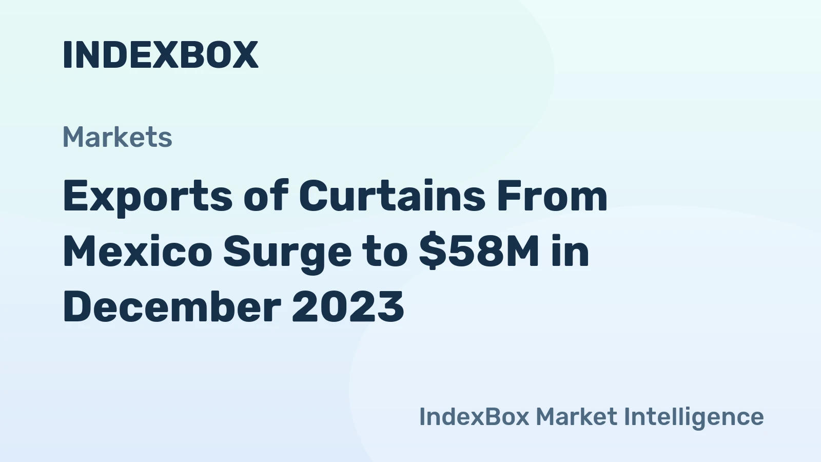 Exports of Curtains From Mexico Surge to $58M in December 2023
