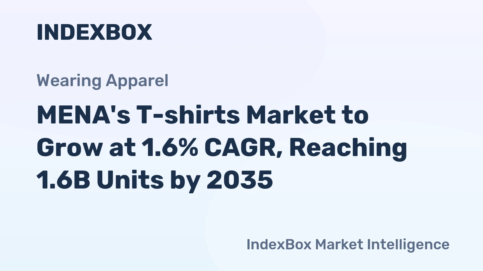 MENA's T-shirts Market to Grow at 1.6% CAGR, Reaching 1.6B Units by 2035