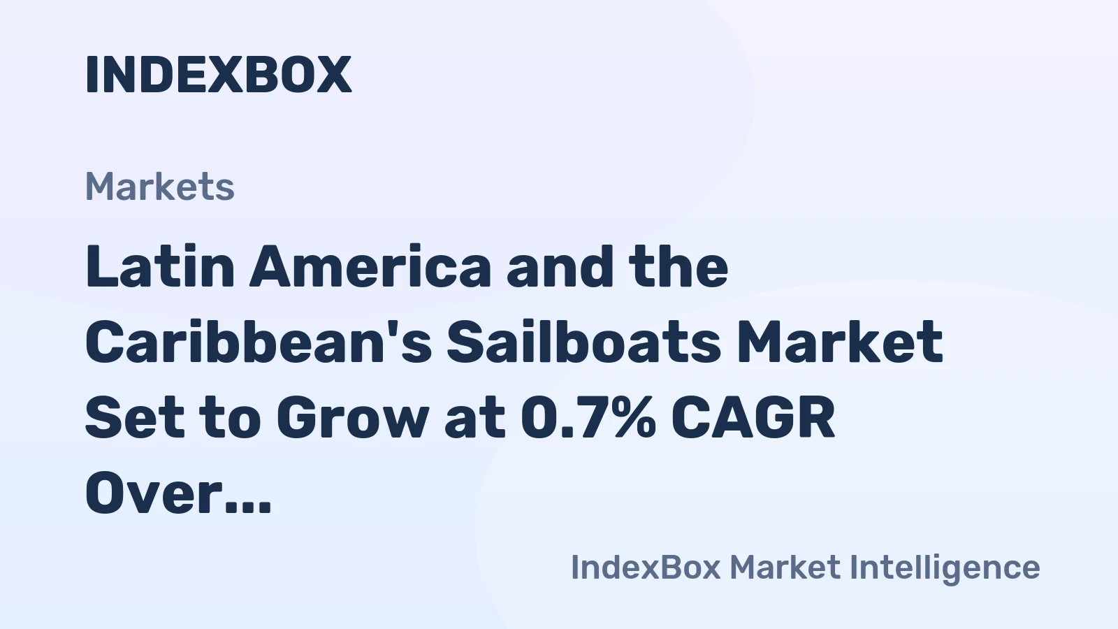 Latin America and the Caribbean's Sailboats Market Set to Grow at 0.7% CAGR Over Next Decade