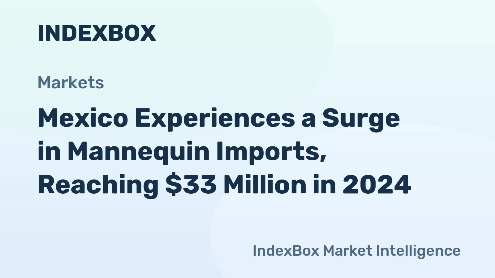 Mexico Experiences a Surge in Mannequin Imports, Reaching $33 Million in 2024