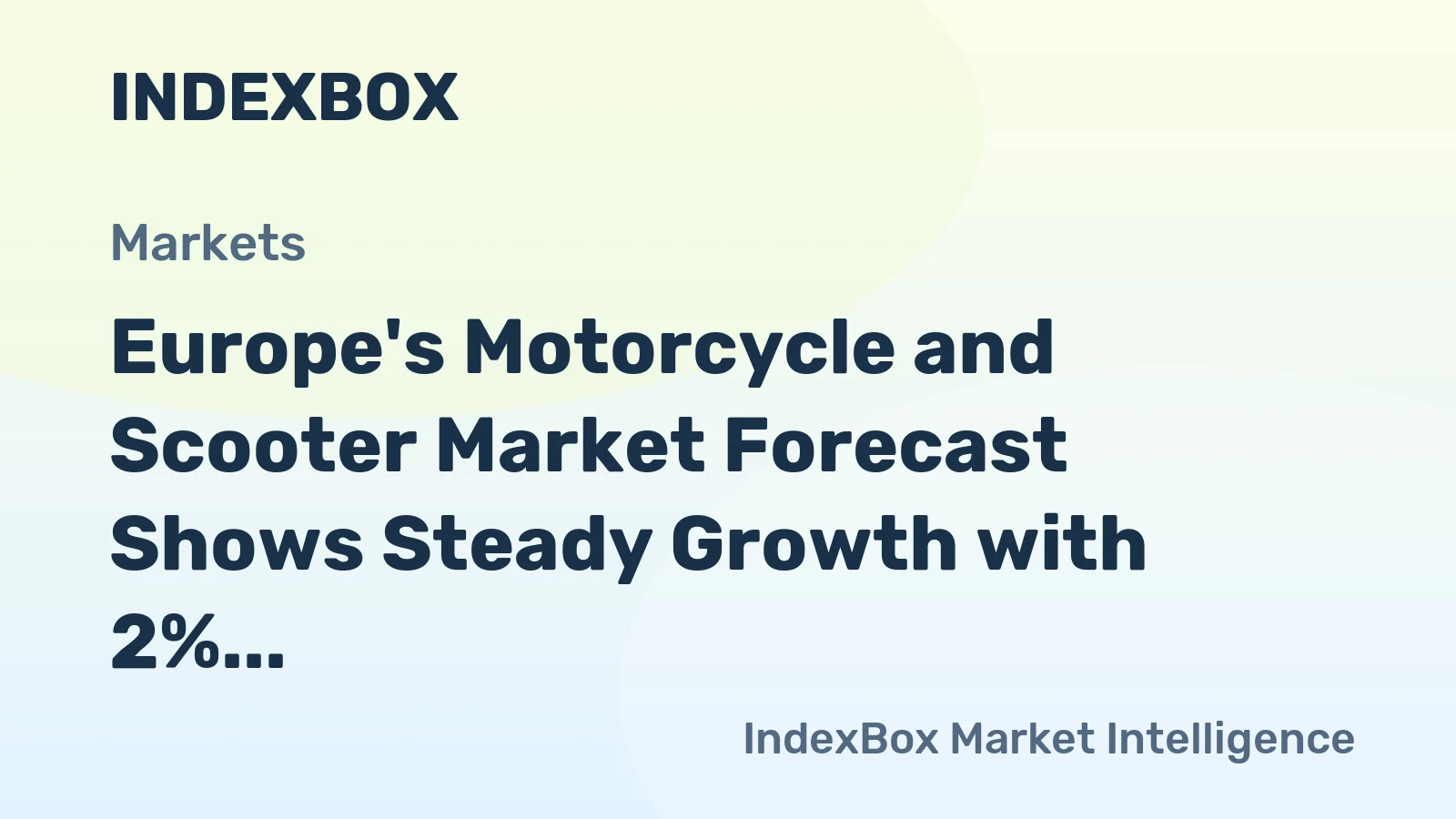 Europe's Motorcycle and Scooter Market Forecast Shows Steady Growth with 2% CAGR in Value Through 2035