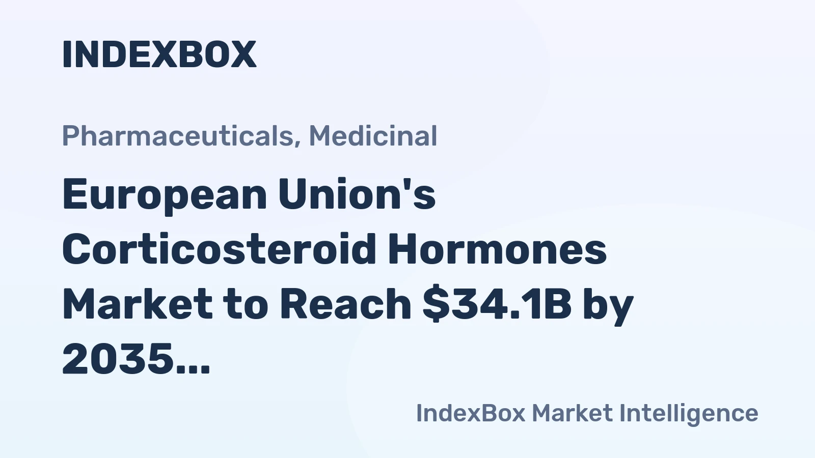 European Union's Corticosteroid Hormones Market to Reach $34.1B by 2035, with CAGR of +2.5%